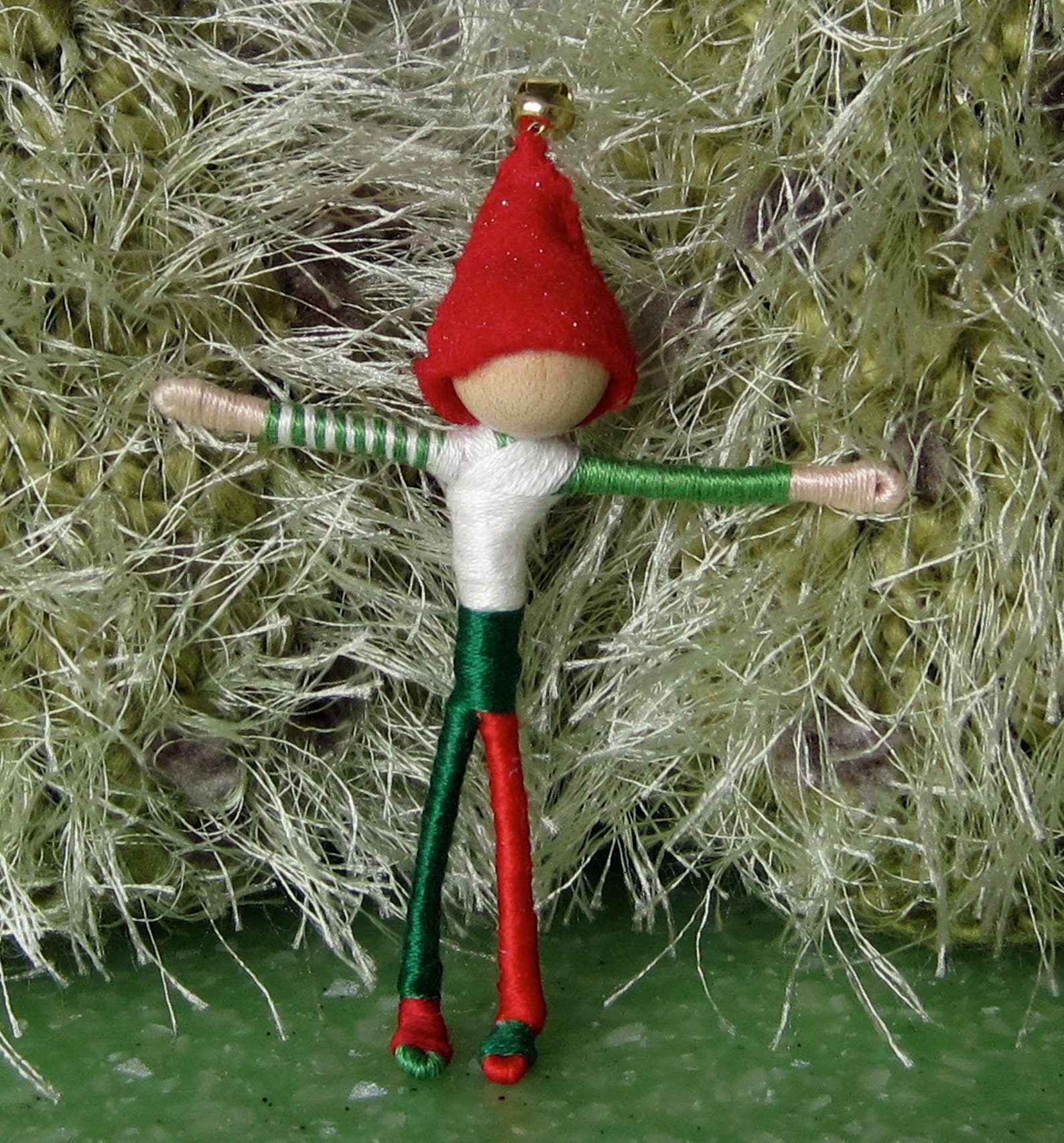 Christmas Elf Red White and Green Latin Elf - Etsy