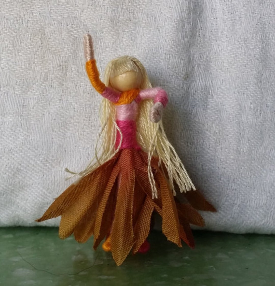 Miniature Collectible 2 Inch Mini Flower Fairy, Art Doll, 2 Inch Doll ...