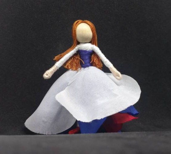 White Rose Flower Fairy Doll - Patriotic Doll - Forth of July - Etsy
