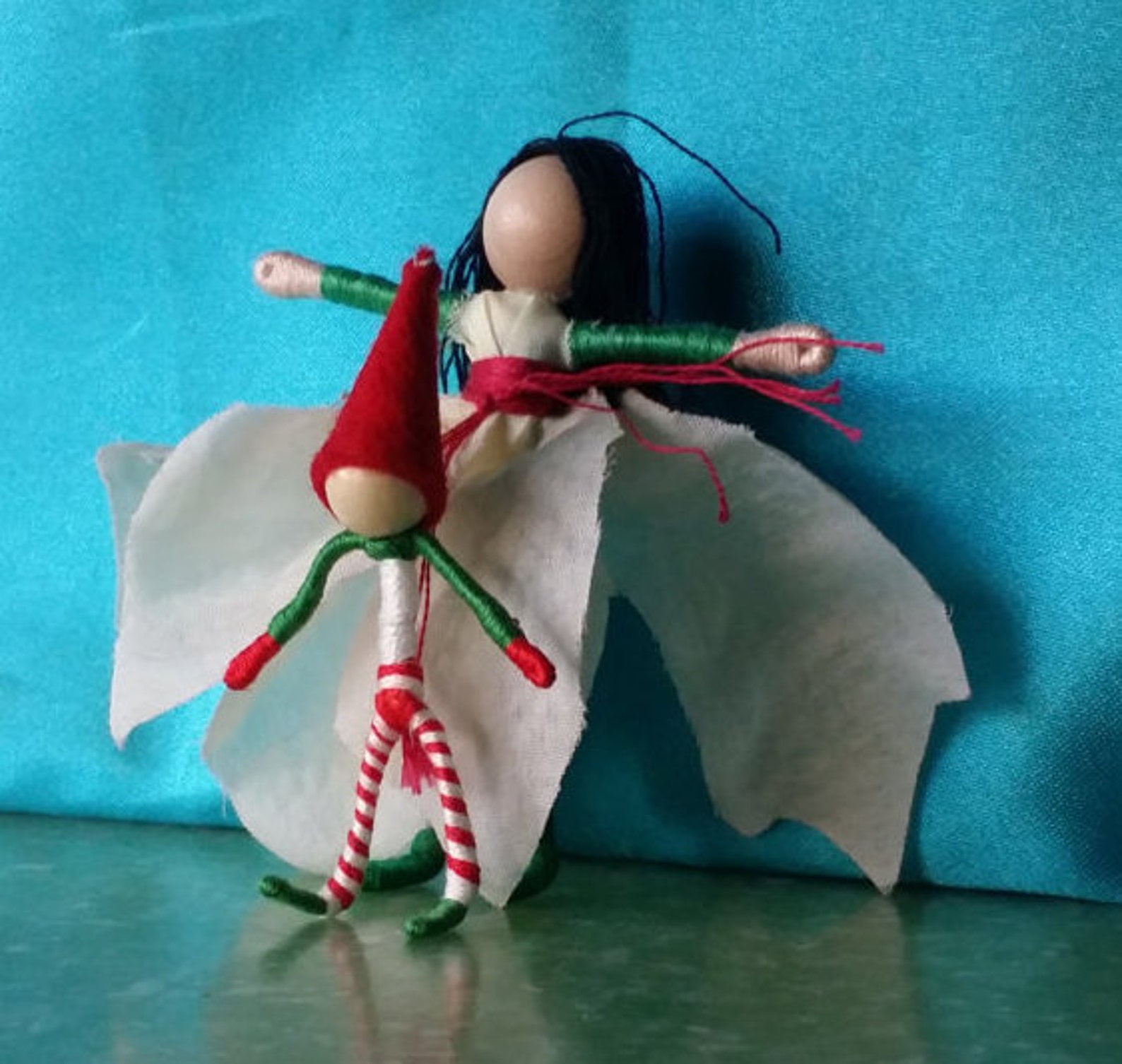 Miniature Christmas Elf in Christmas Tree Ornament - Etsy