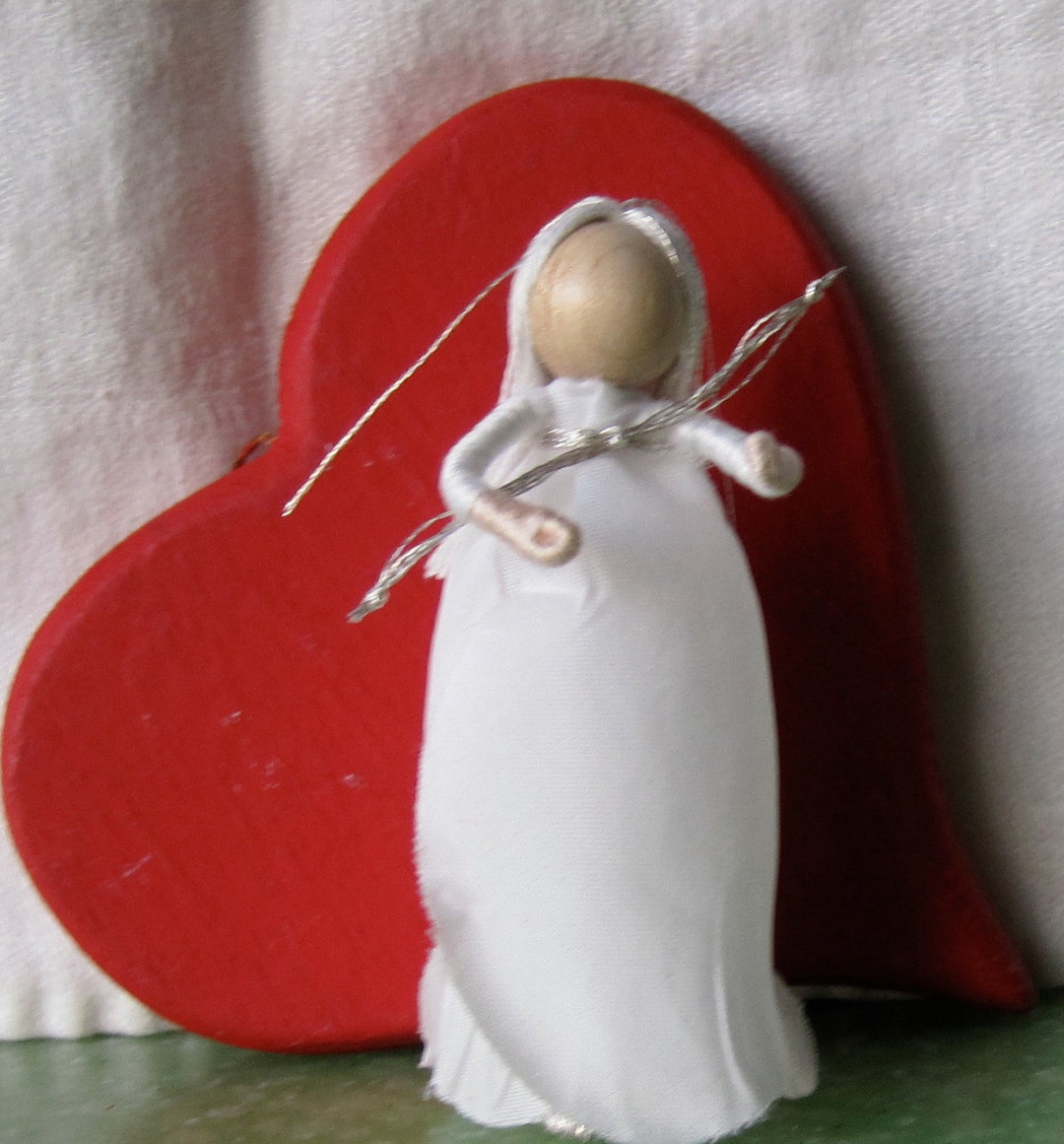 White Rosebud Fairy Doll - Valentine, Waldorf Flower Fairy - Rose Fairy ...