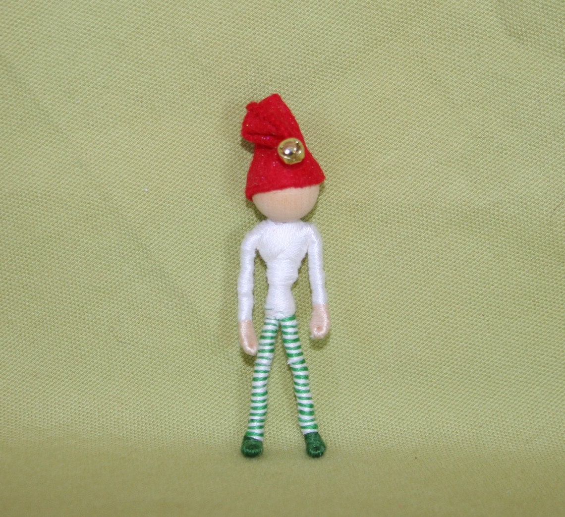 Christmas Fairy Christmas Elf Ornament Full Poinsettia - Etsy