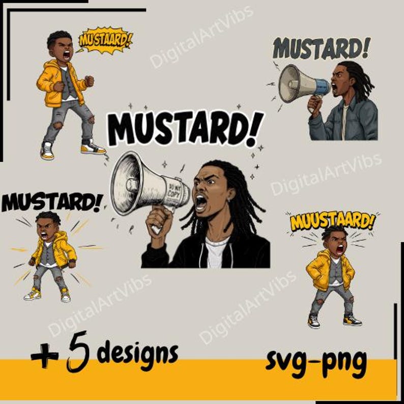 Mustard Lamar, Mustard Meme Svg, TV Off, Hip Hop Music, Shirt Design ...