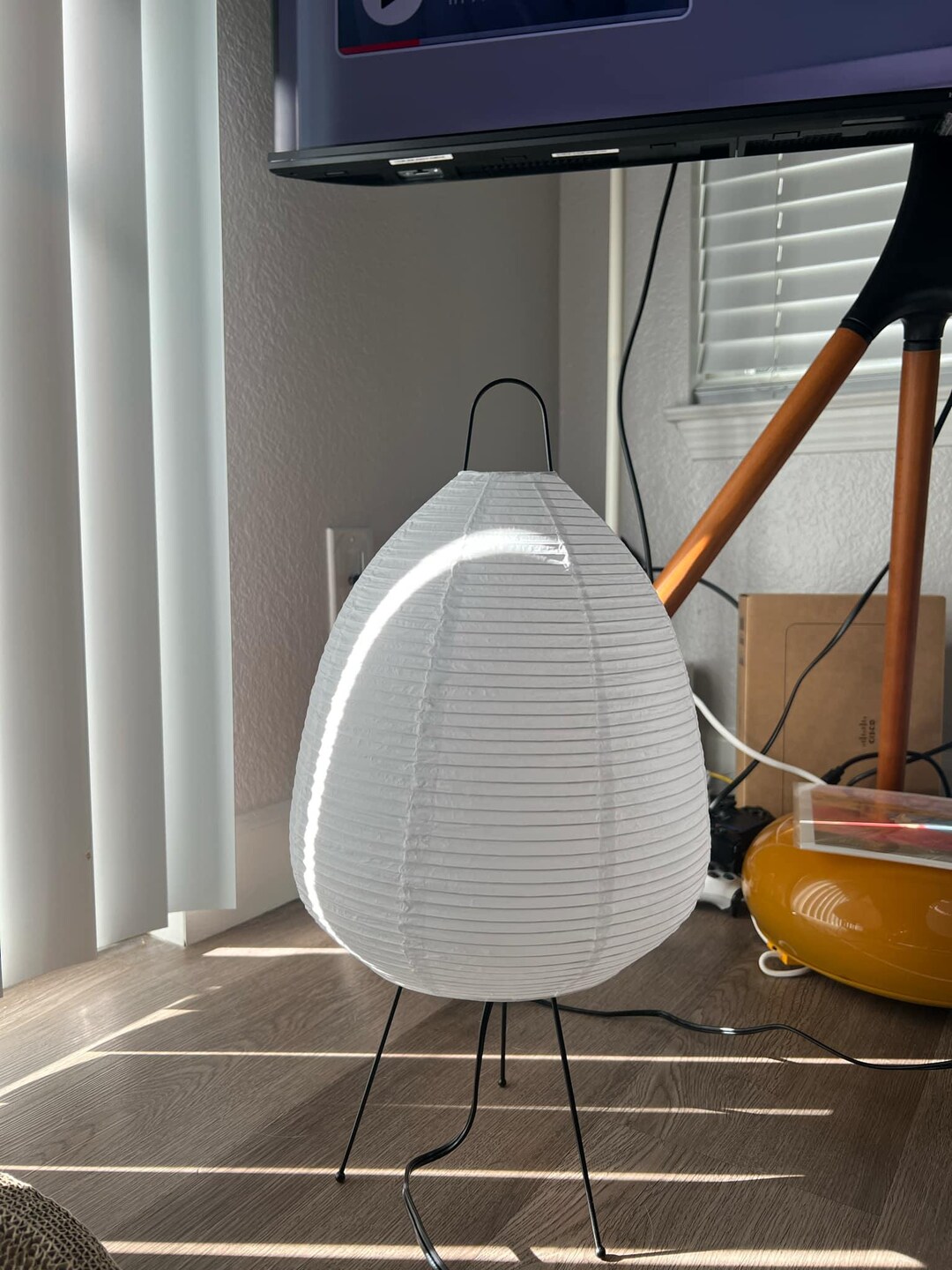 Noguchi Akari Rice Paper Lamp | Japanese LED(E27) Lamp | 3 Light Modes ...