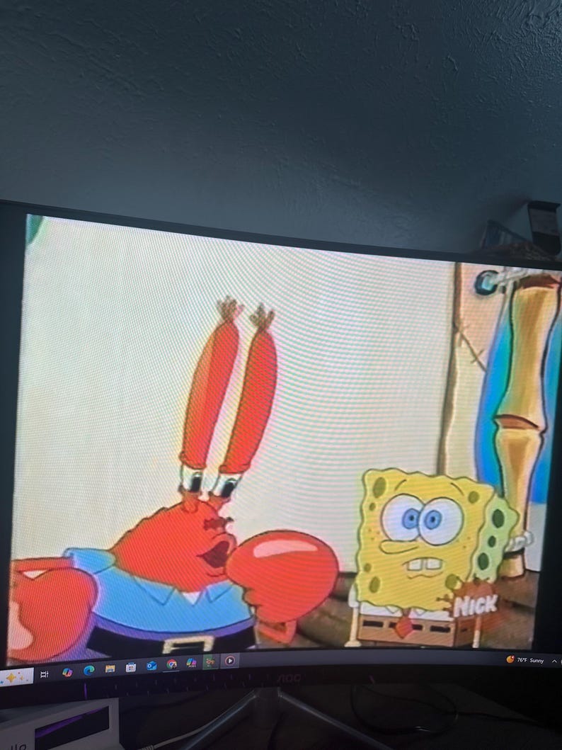 2007 Nickelodeon Spongebob Squarepants Movie VCR Recording OG ...