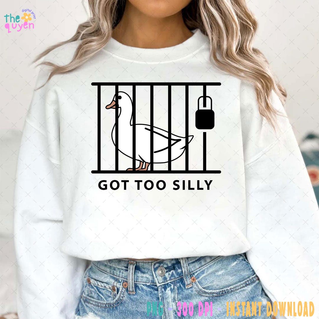 Got Too Silly Goose Png, Funny Jail Goose Png, Meme Goose Duck Png ...
