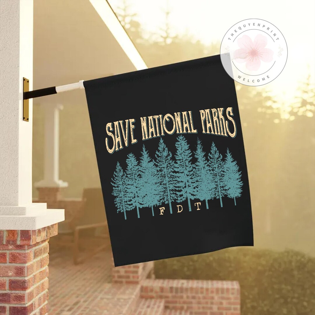 Anti Trump Flag, FDT Save National Parks Flag, Pro-democracy Flag ...