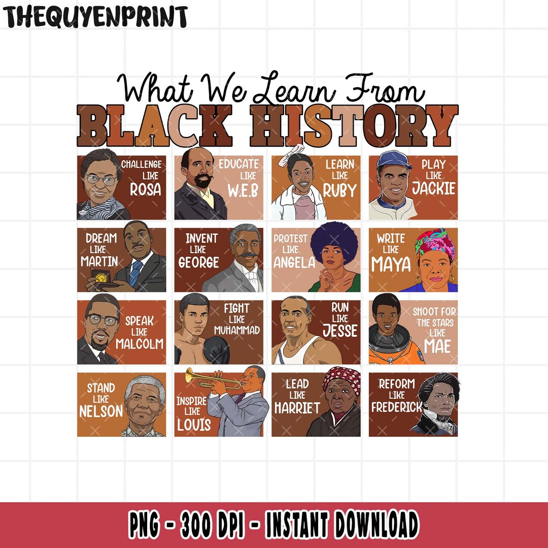 What We Learn From Black History, Black History Png, Black History ...