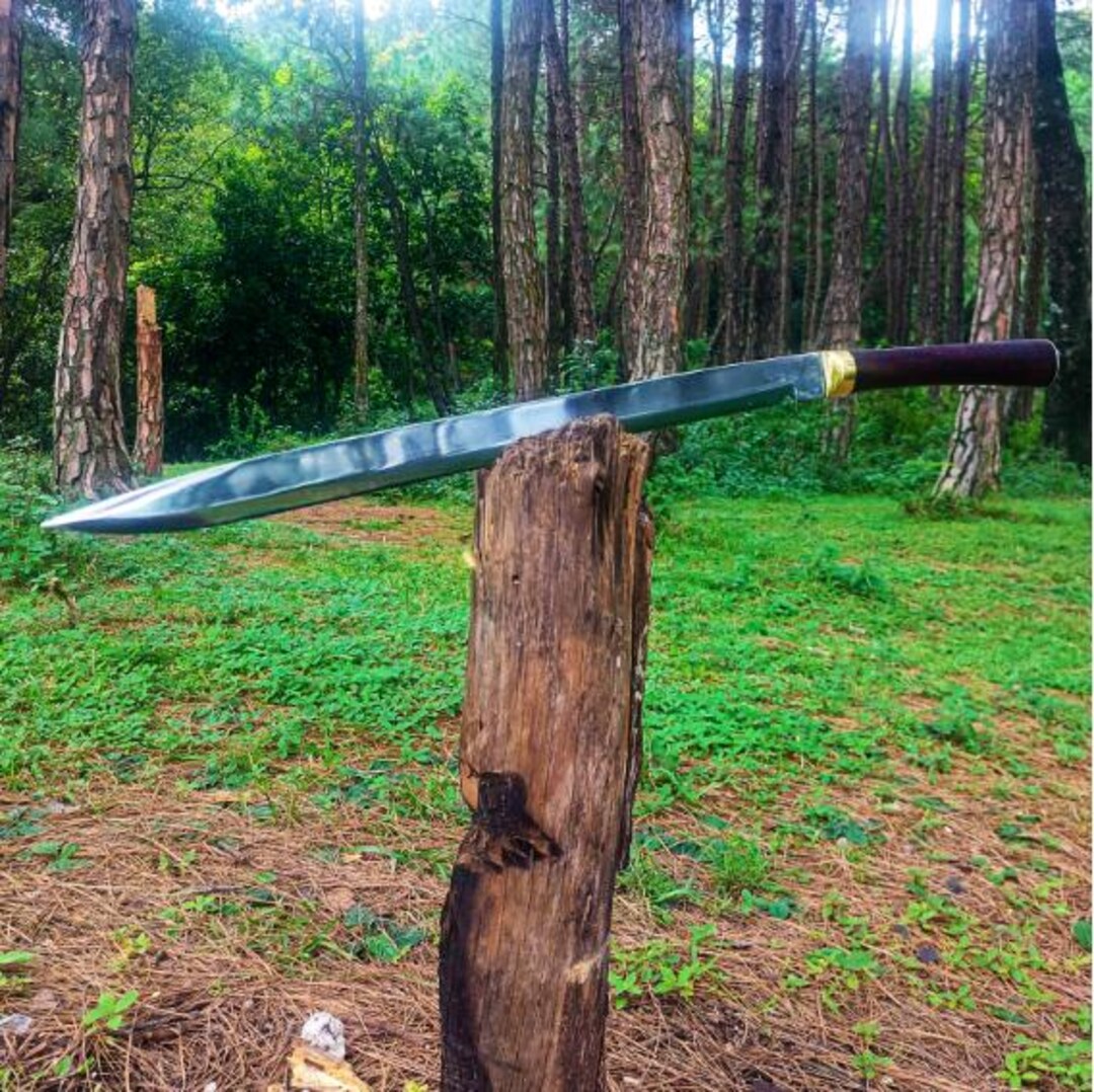 21.5-inch Handforged Himalaya Viking Sword With Leather Sheath ...