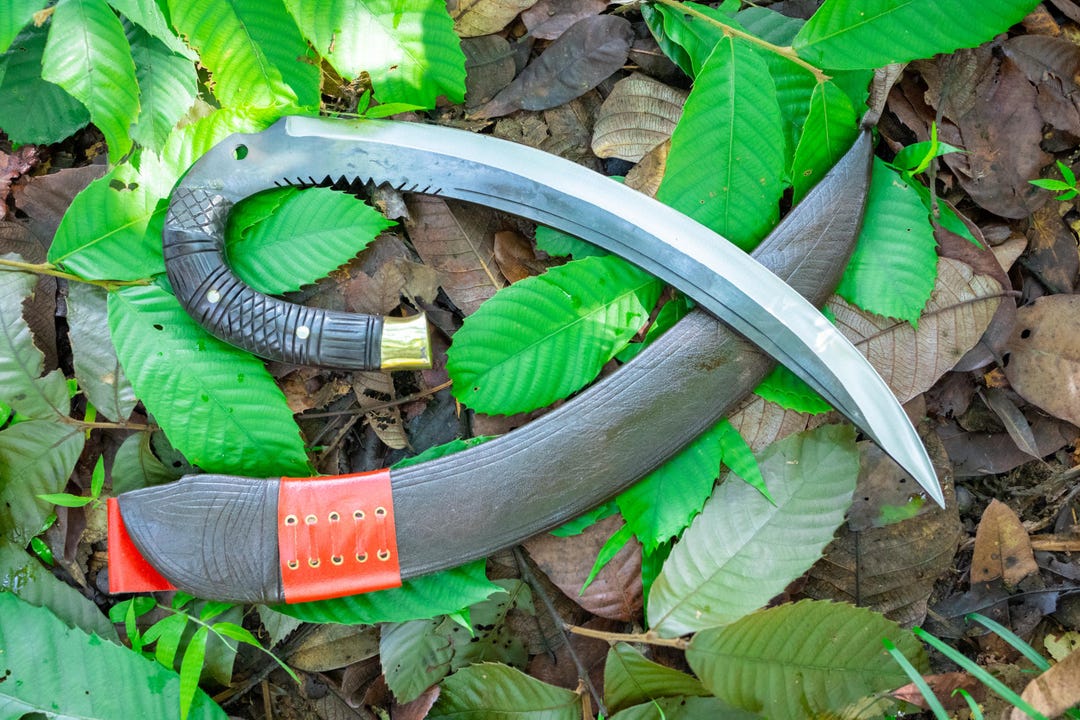 15 Inch Handmade Curved Blade | Hand Forged Villagers Unique | Unique ...