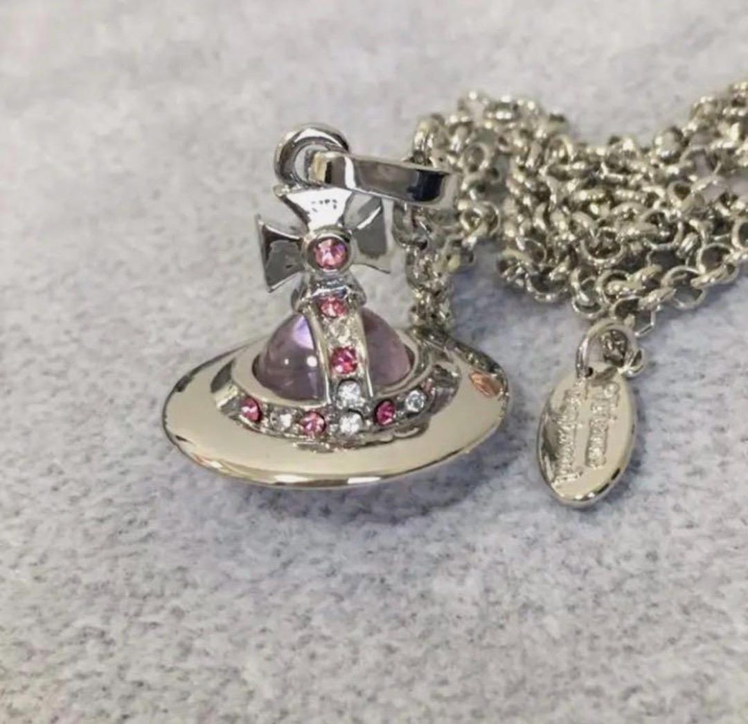 Vivienne Westwood Orb Nana Necklace Small Orb, Powder Pink - Etsy