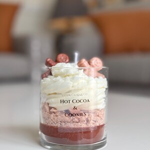 Handmade Dessert Soy Candle, Whipped Cream, Personalized Label - Etsy
