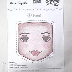 DIY Roblox Paper Squishy Printable | Baddie Paper Doll Template | Art ...