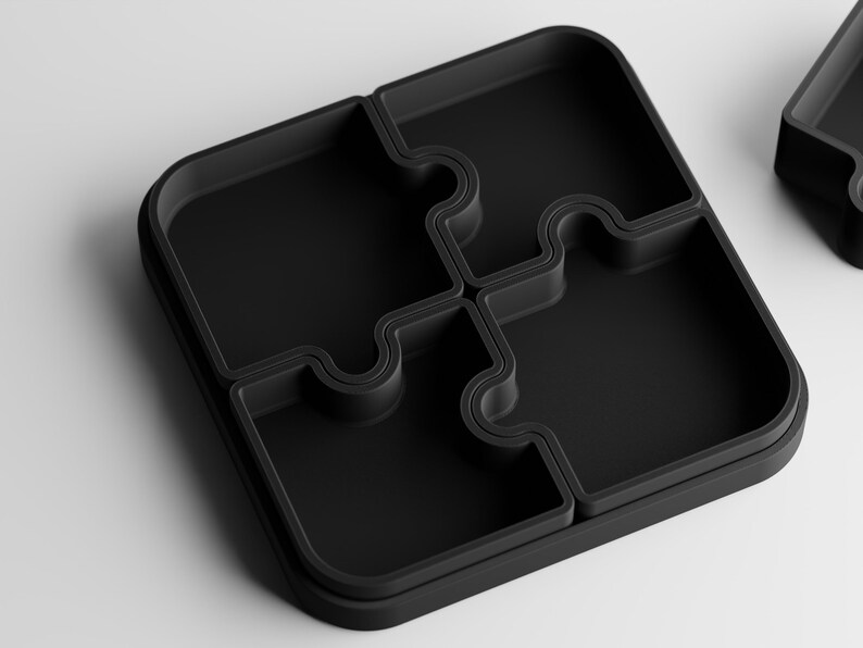 Varia – Modular Puzzle Desk Organizer | 5-piece Sliding Tray Set ...