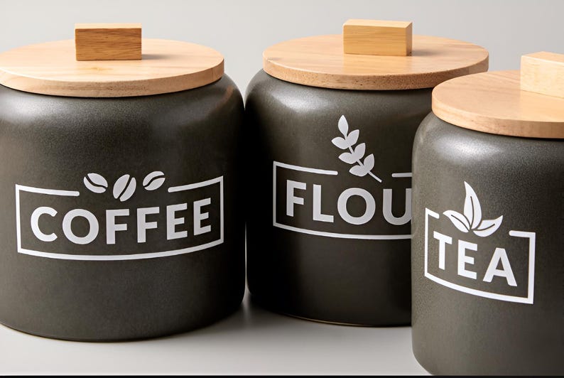 Canister Label's - Etsy