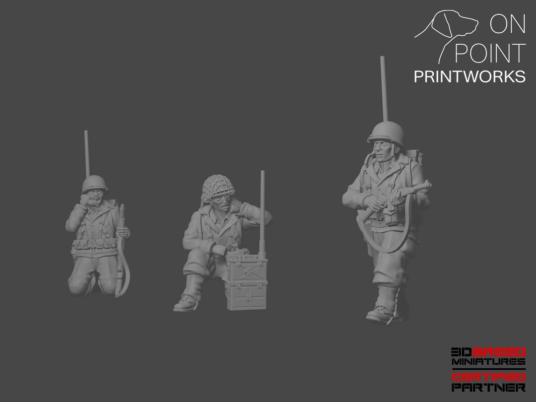 WW2 United States - Radio Operator Set - 28mm - 1/56 Scale - Bolt ...