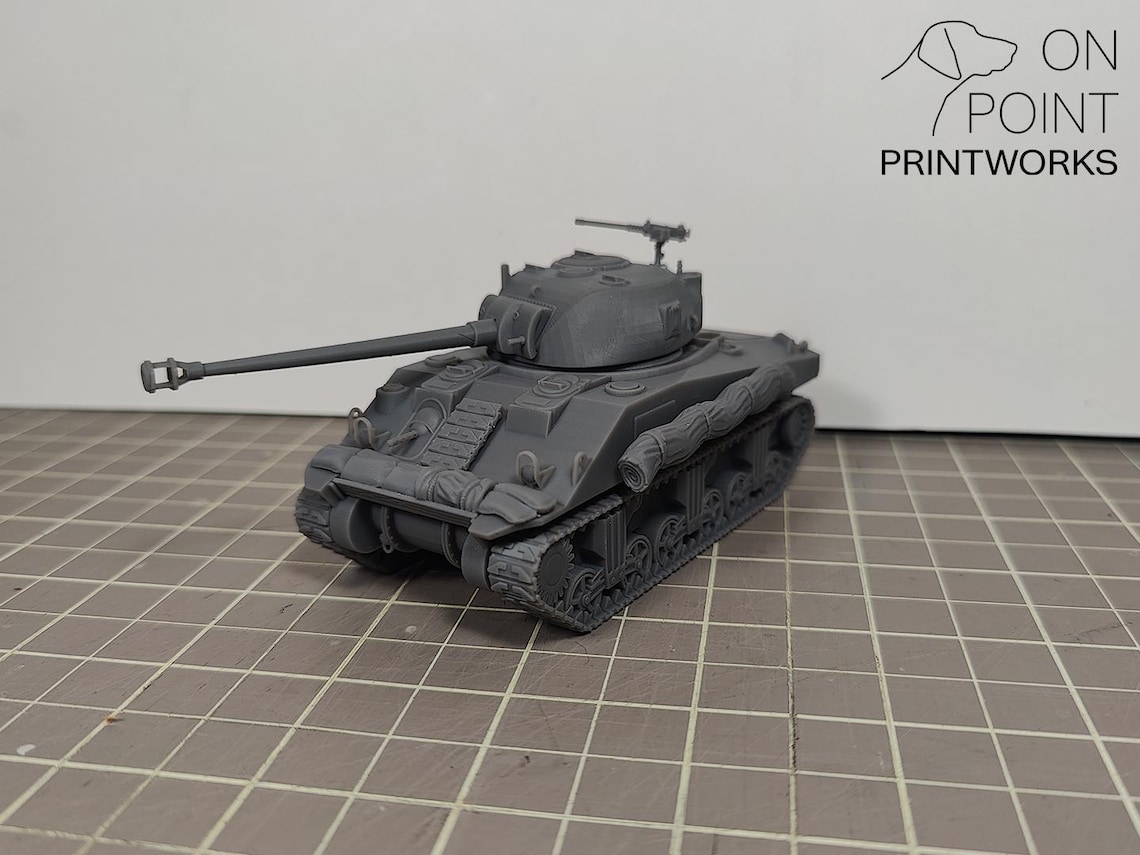 WW2 United States - M4 Sherman Set - 28mm - 1/56 Scale - Bolt Action ...