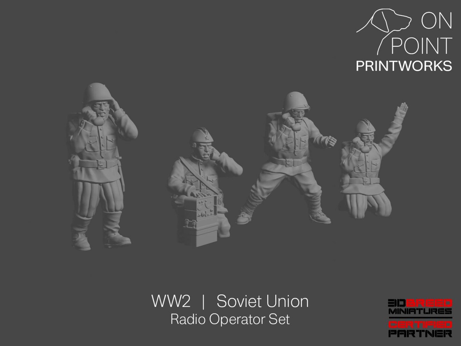 WW2 Soviet Union - Radio Operator Set - 28mm - 1/56 Scale - Bolt Action ...