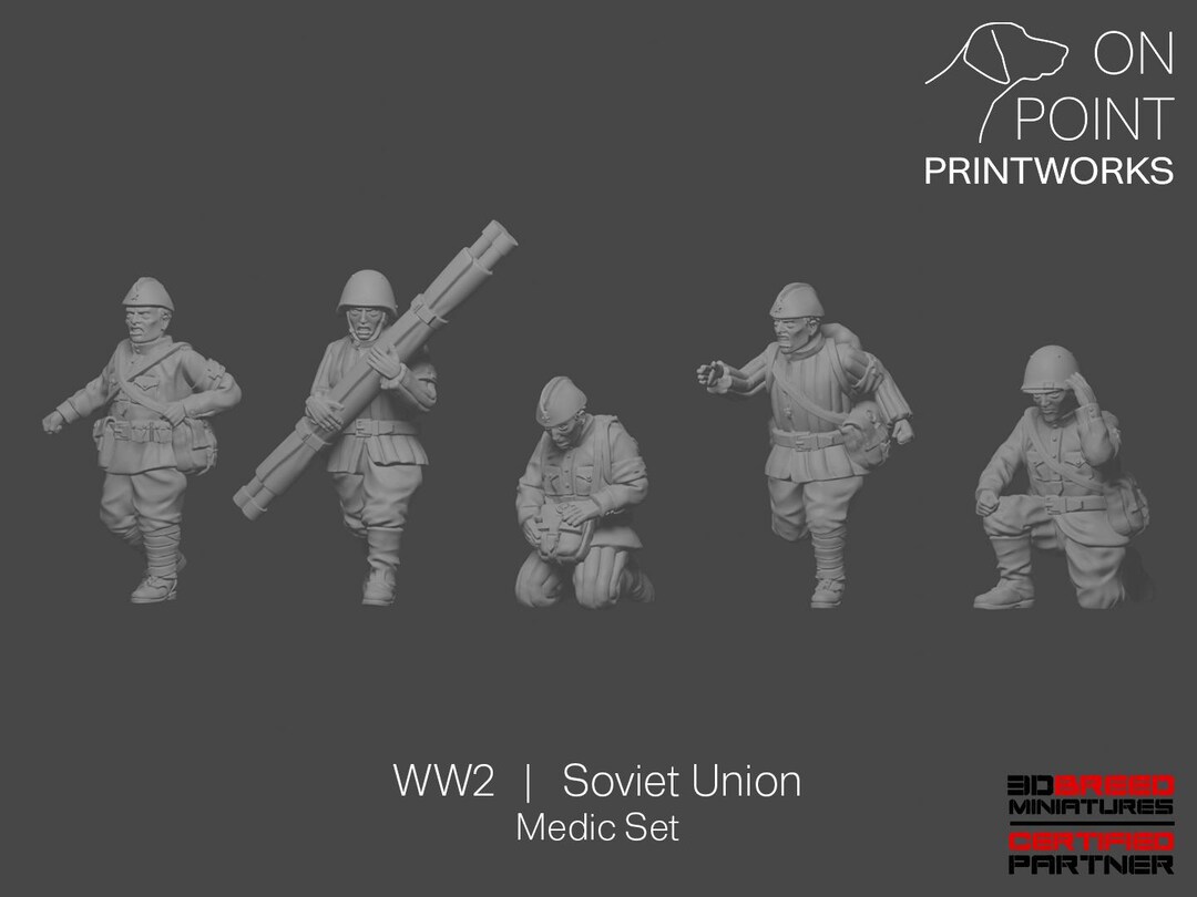 WW2 Soviet Union - Medic Set - 28mm - 1/56 Scale - Bolt Action - Chain ...