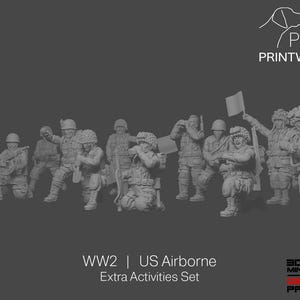 WW2 US Airborne - Extra Activities - 28mm - 1/56 Scale - Bolt Action ...