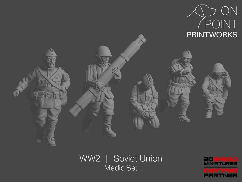 WW2 Soviet Union - Medic Set - 28mm - 1/56 Scale - Bolt Action - Chain ...