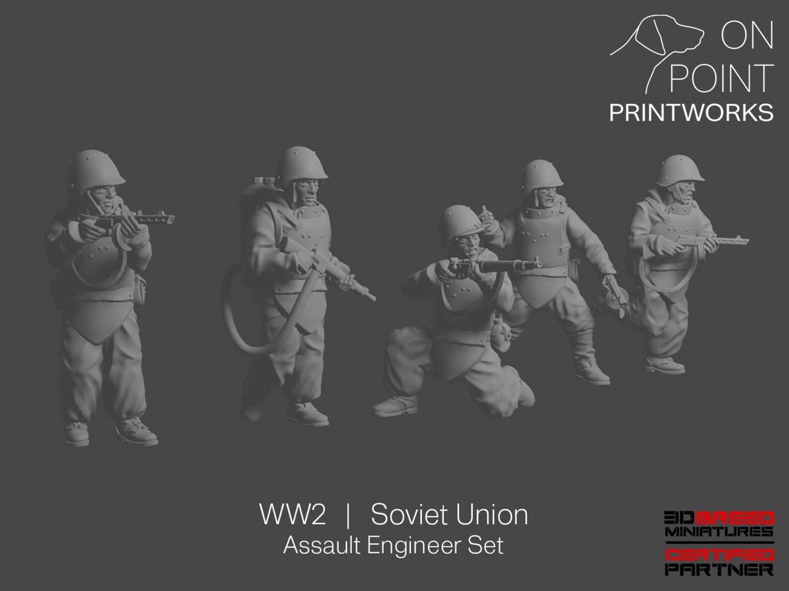 WW2 Soviet Union - Assault Engineer Set - 28mm - 1/56 Scale - Bolt ...