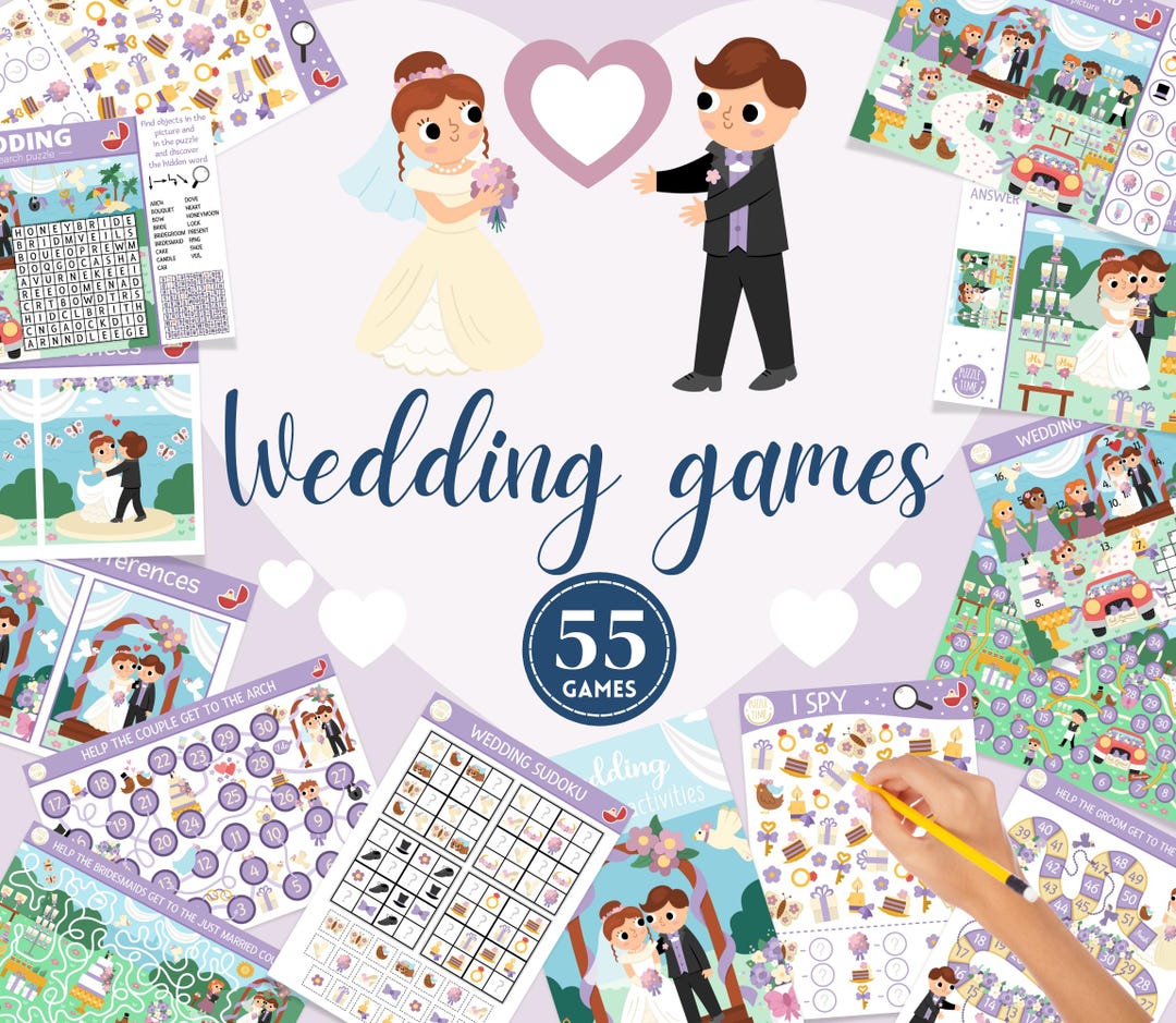 Printable Kids Wedding Games Kids Wedding Activities Kids Wedding ...