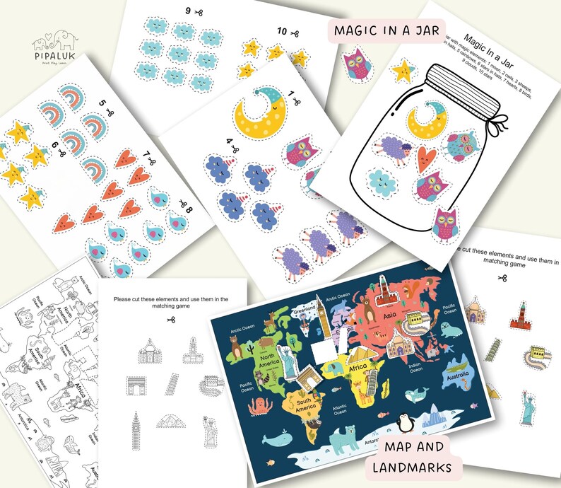 Toddler Busy Book Printable Busy Book Toddler Activity,preschool ...