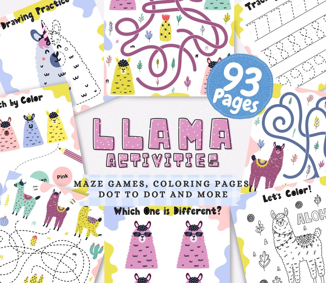 Printable Activity Bundle for Kids Preschool Learning Activities for ...