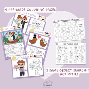 Printable Wedding Games for Kids Event Entertainment for Children Table ...