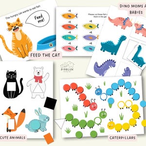Toddler Busy Book Printable Busy Book Toddler Activity,preschool ...