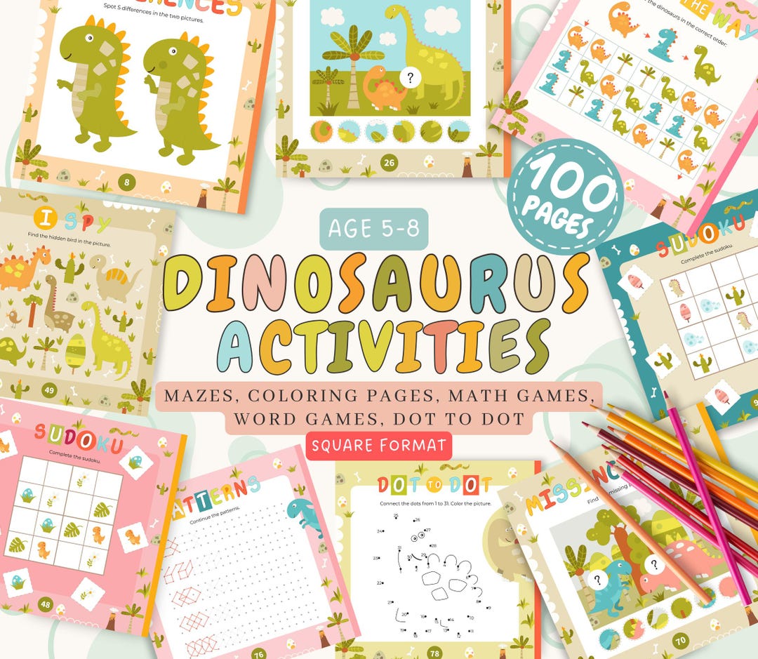 Kids Educational Activities, Printable Mazes, Activity Book for Kids ...