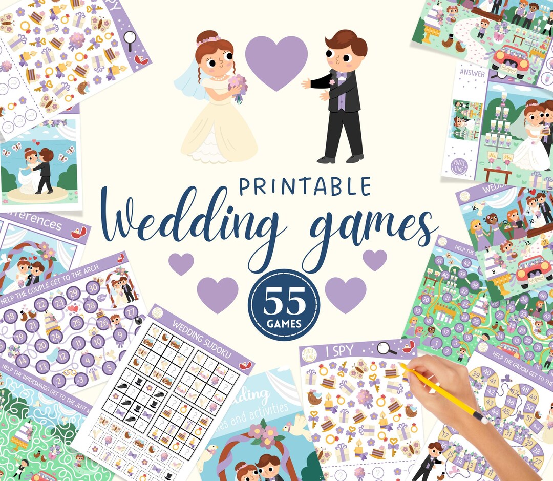 Kids Wedding Games Printable Activities for Wedding Party Entertainment ...