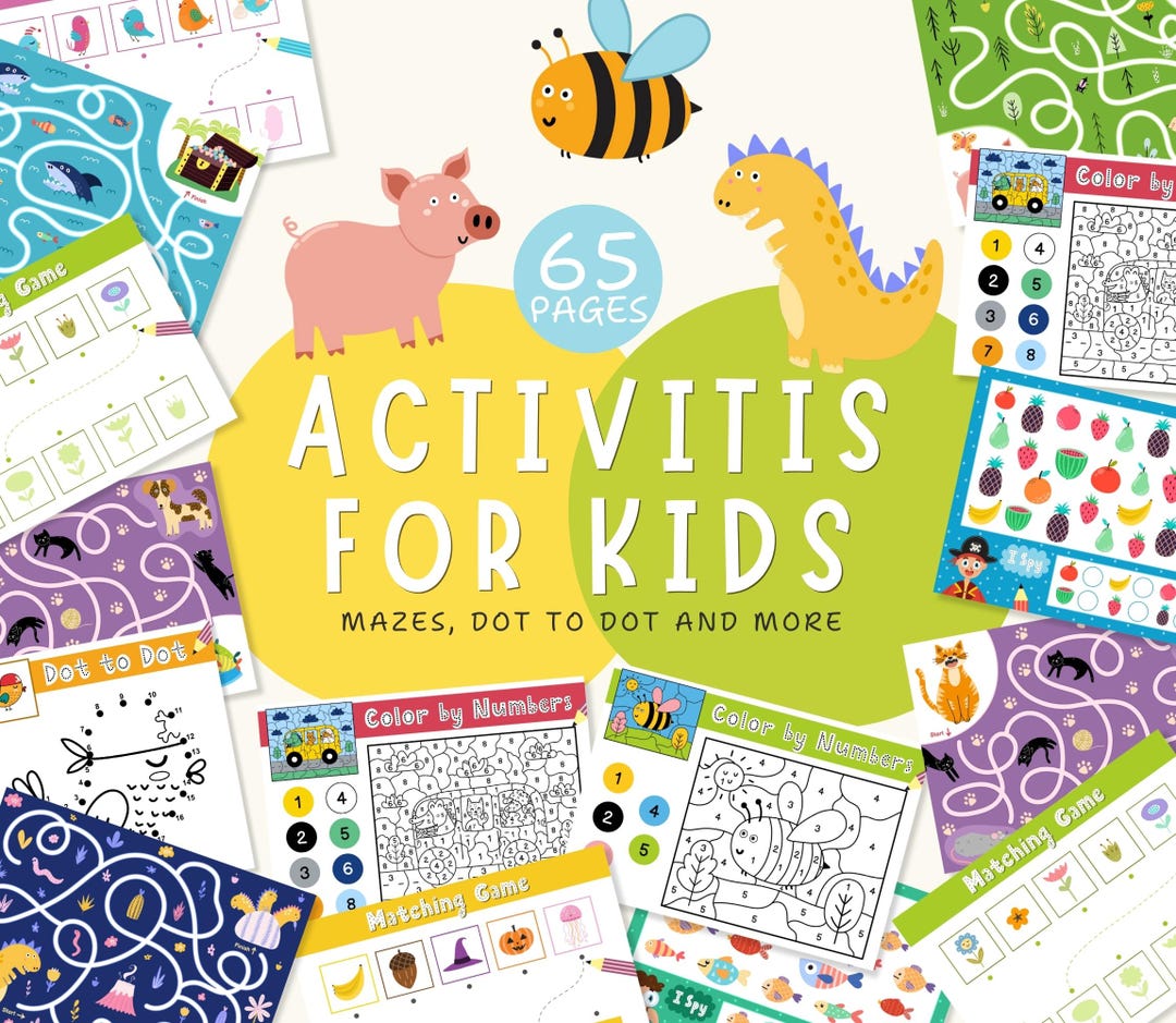 Activity Sheets for Kids Printable Educational Games for Preschoolers ...