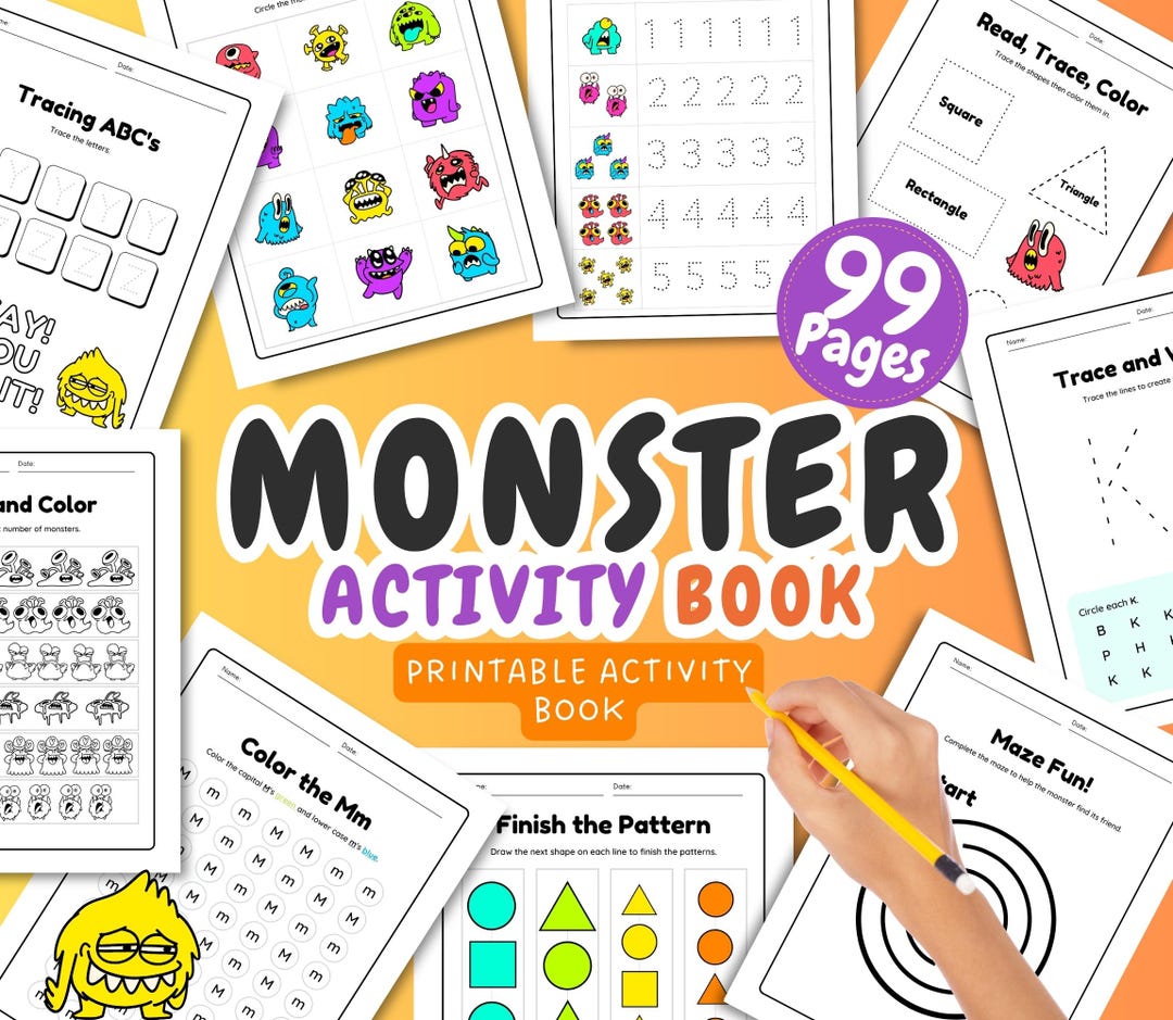 Preschool Activity Book for Kids Printable Kindergarten Worksheets ...