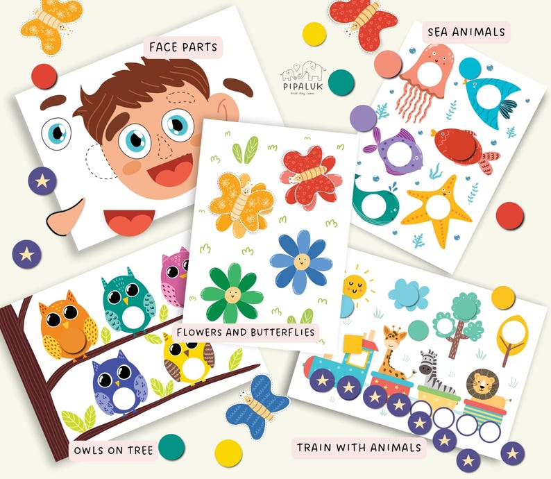Toddler Busy Book Printable Busy Book Toddler Activity,preschool ...