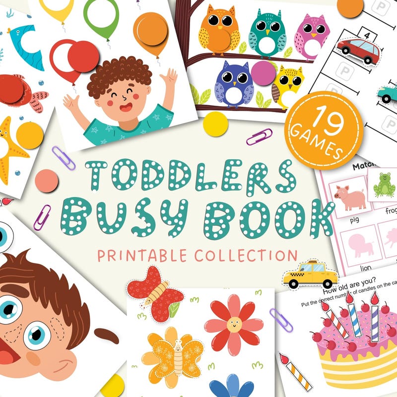 Busy Book Printable - Etsy