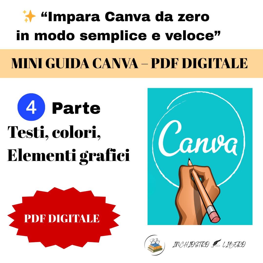 Canva Mini Guide PDF | Text Colors and Graphic Elements | Learn to ...