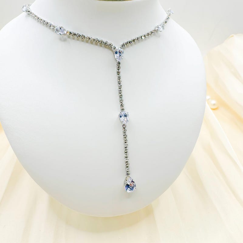 Bridal Y Necklace - Etsy