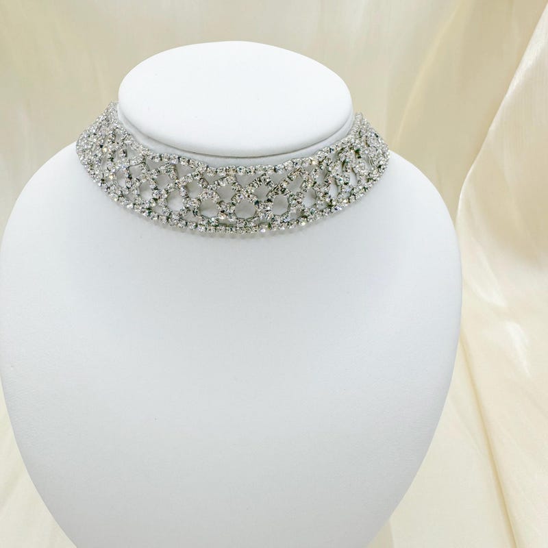 Rhinestone Choker - Etsy