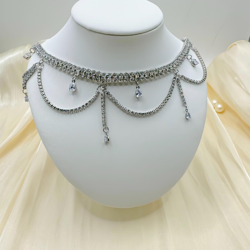 Rhinestone Choker - Etsy