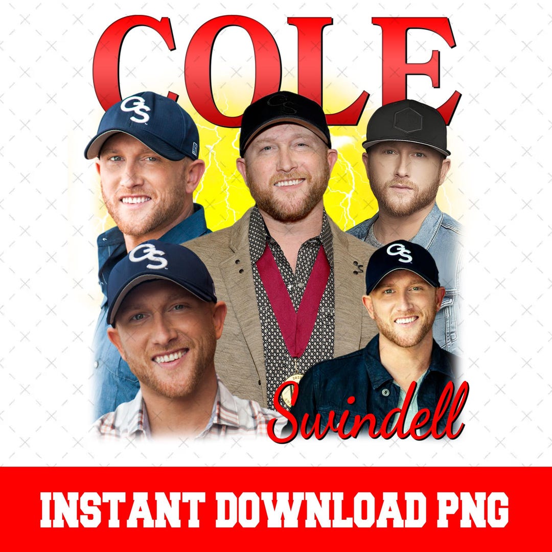 Cole Swindell PNG - Instant Download, Country Music Graphic for Shirts ...