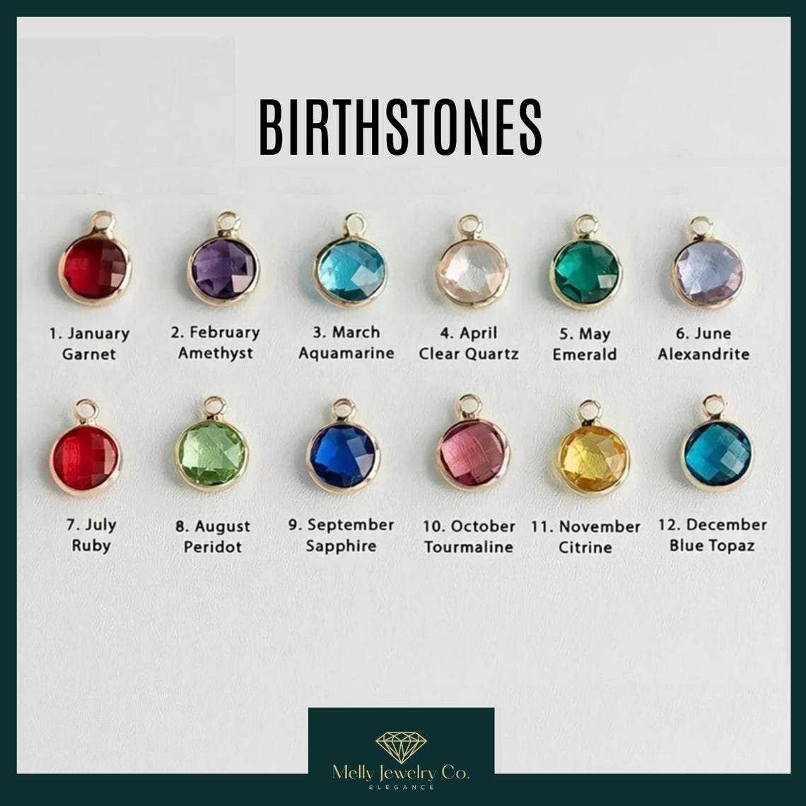 Custom Disc Name Necklace With Birthstone Custom Minimalist Jewelry for ...