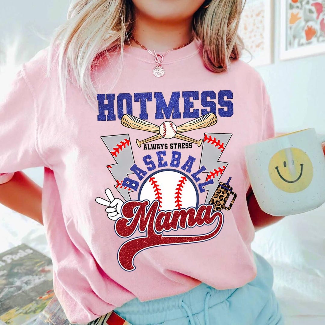 Hot Mess Always Stressed Baseball Mama Png, Sports Mom Png, Baseball ...