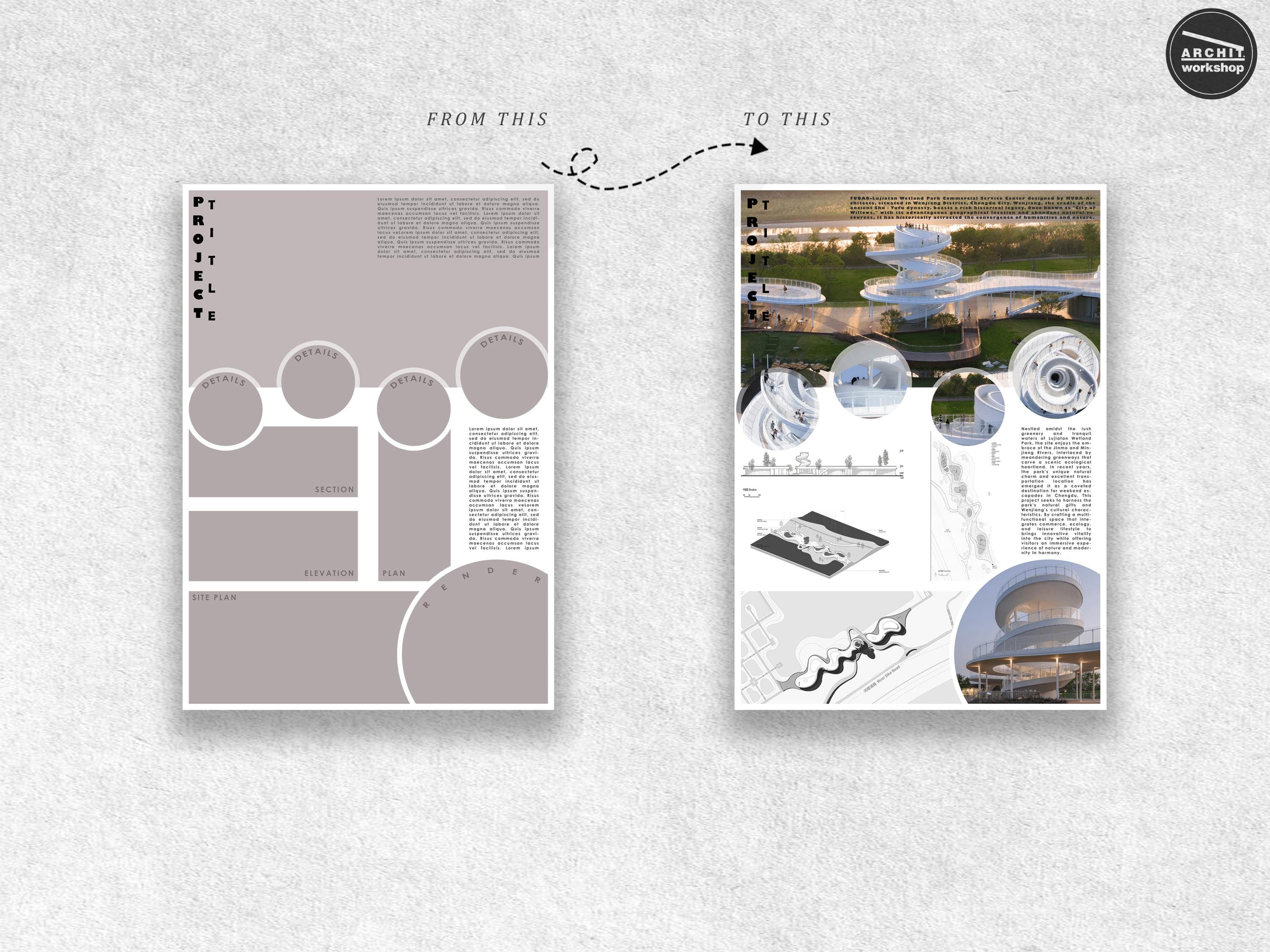 Canva Architecture Presentation Board Templates Presentation Board ...