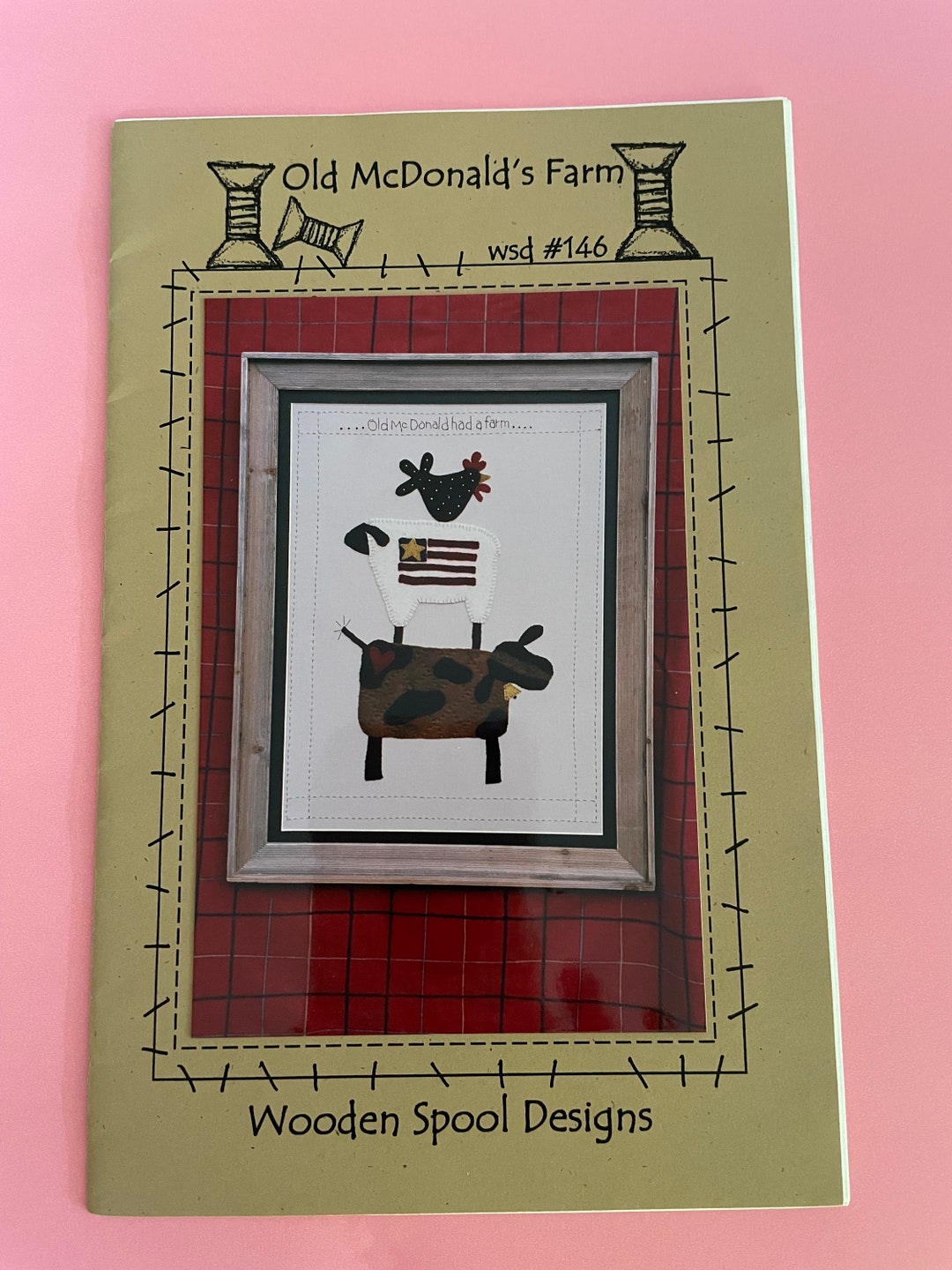 Old Mcdonald's Farm #146 by Debbie Busby Wooden Spool Designs - Etsy