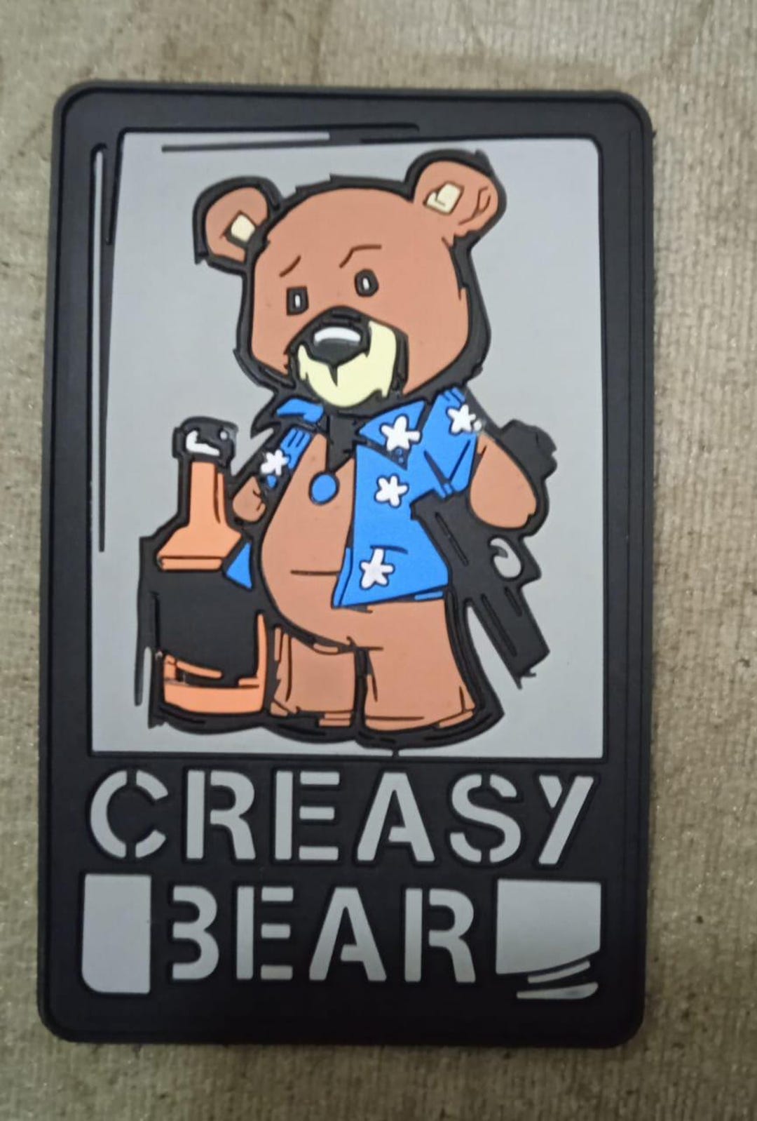 Creasy Bear Morale Patch Fearless and Fierce - Etsy