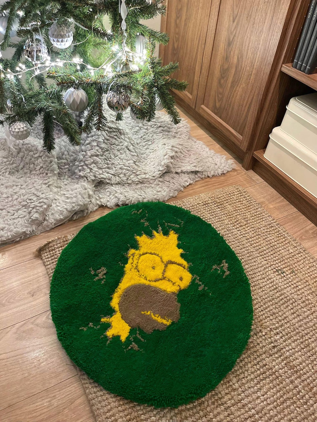 The Simpsons Custom Rug, Fluffy Tufted Cartoon Rug, A Fun and Soft ...