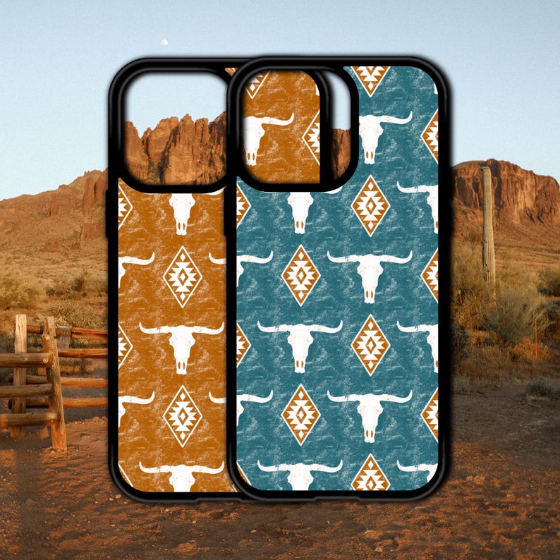Longhorn Country Western Phone Case - Etsy