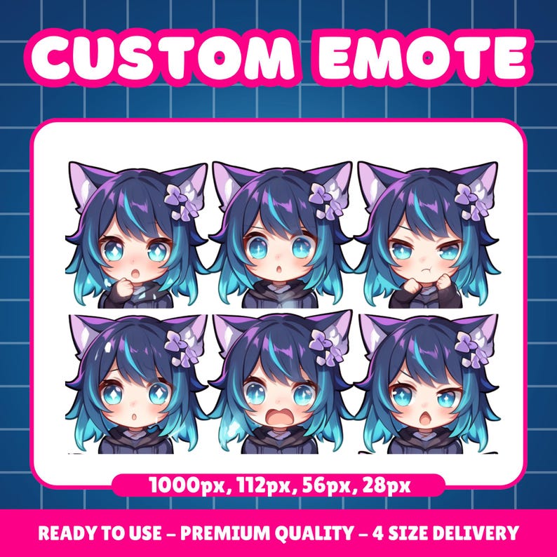 High Quality Chibi Cute Emotes | Cute Chibi Anime Style | Twitch ...